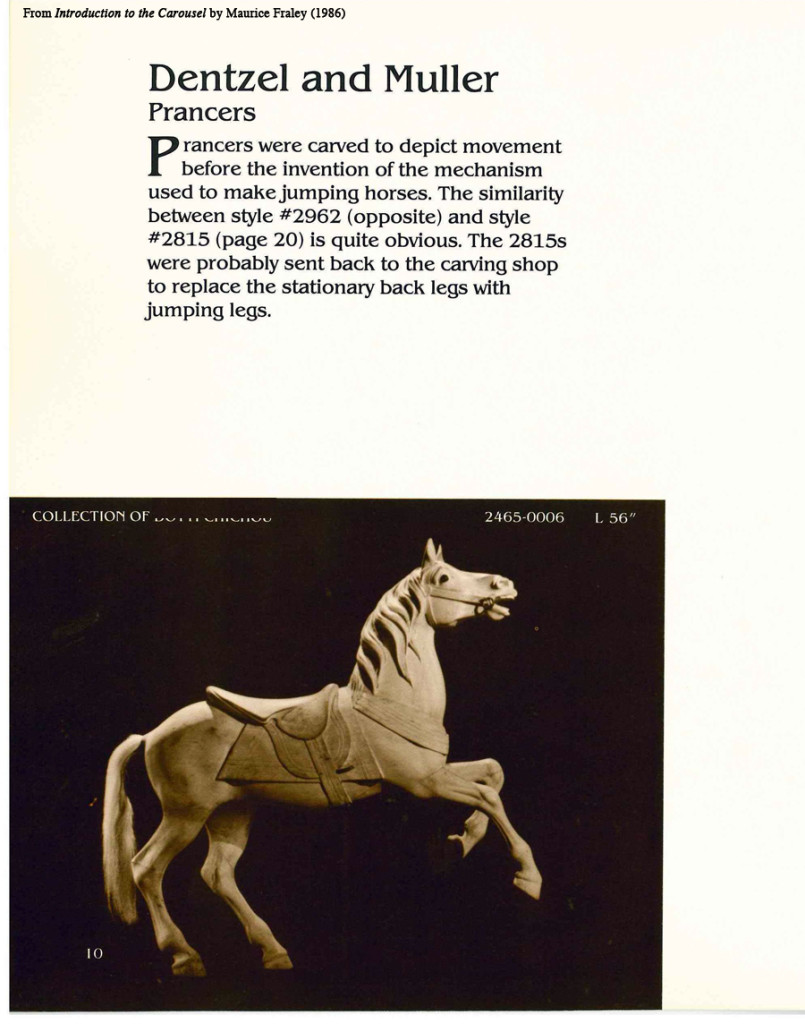 1902 Gustav Dentzel Prancer – SOLD | AntiqueCarousels.com
