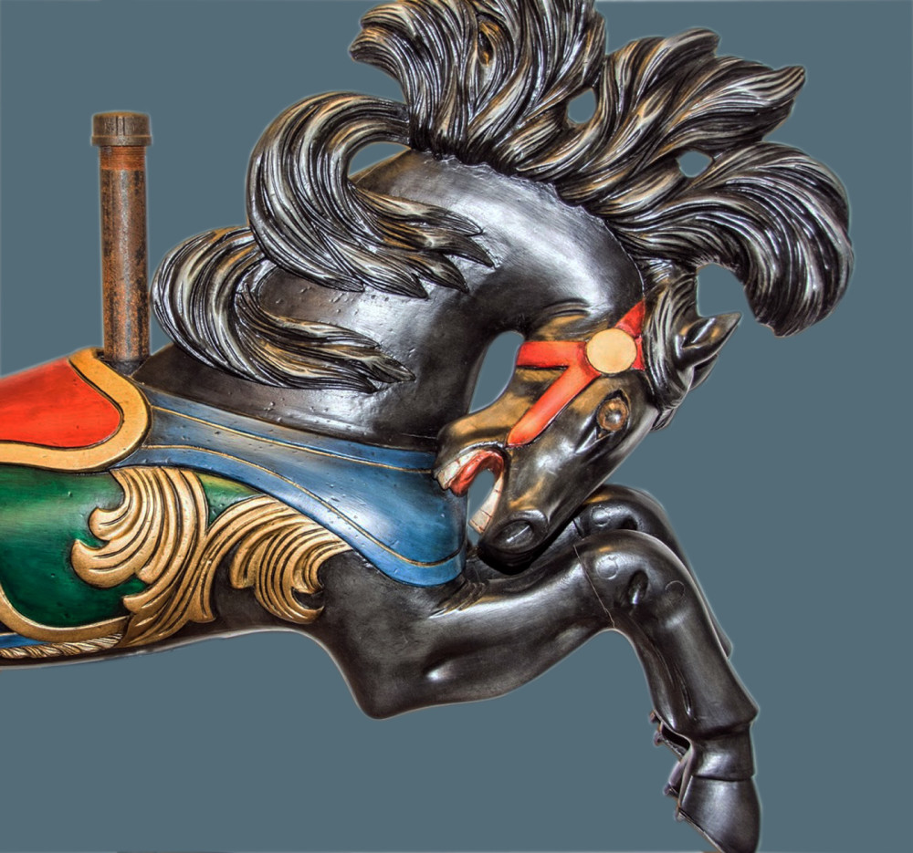 Ca 1917 Flying Mane Parker – SOLD | AntiqueCarousels.com