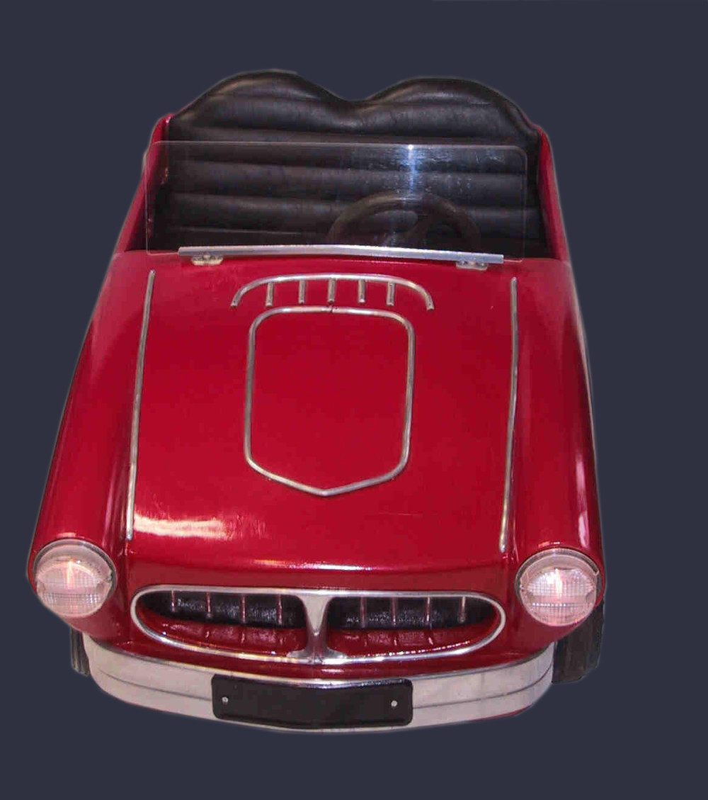 1940s Conklin Shows Kiddie Carousel Car Restored | AntiqueCarousels.com