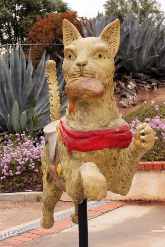 Replica – 1920s Dentzel Cat – Fiberglass – SOLD | AntiqueCarousels.com