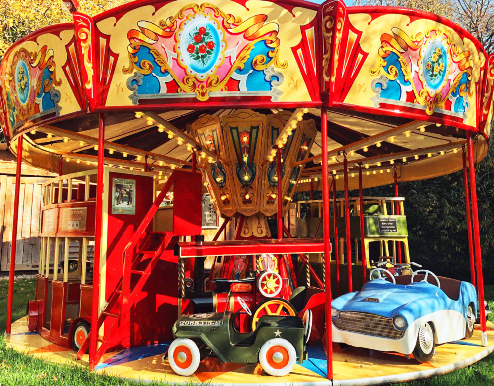 1940s English Auto Carousel – SOLD | AntiqueCarousels.com
