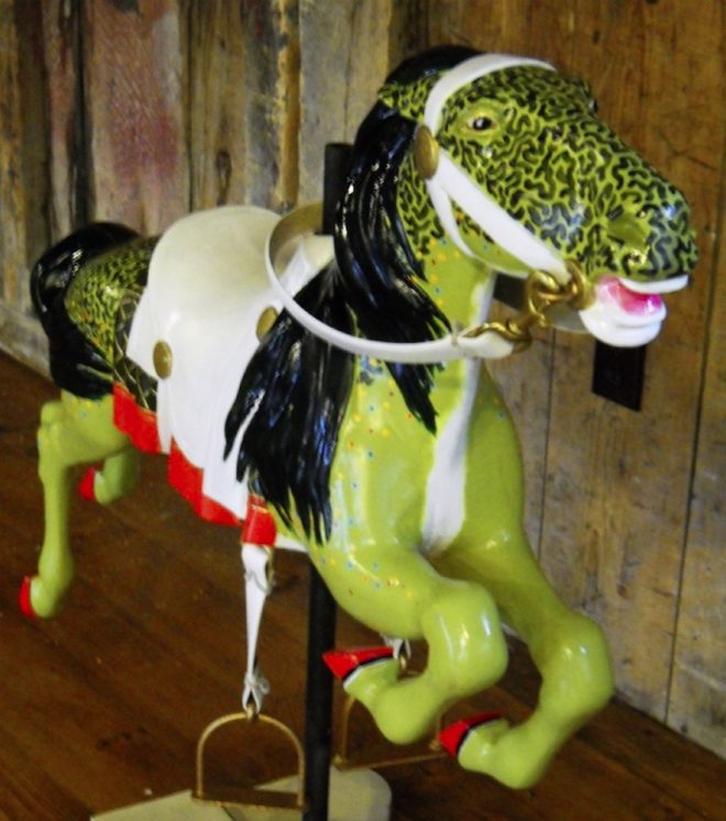CA 1950s Allan Herschell Kiddie Carousel | AntiqueCarousels.com